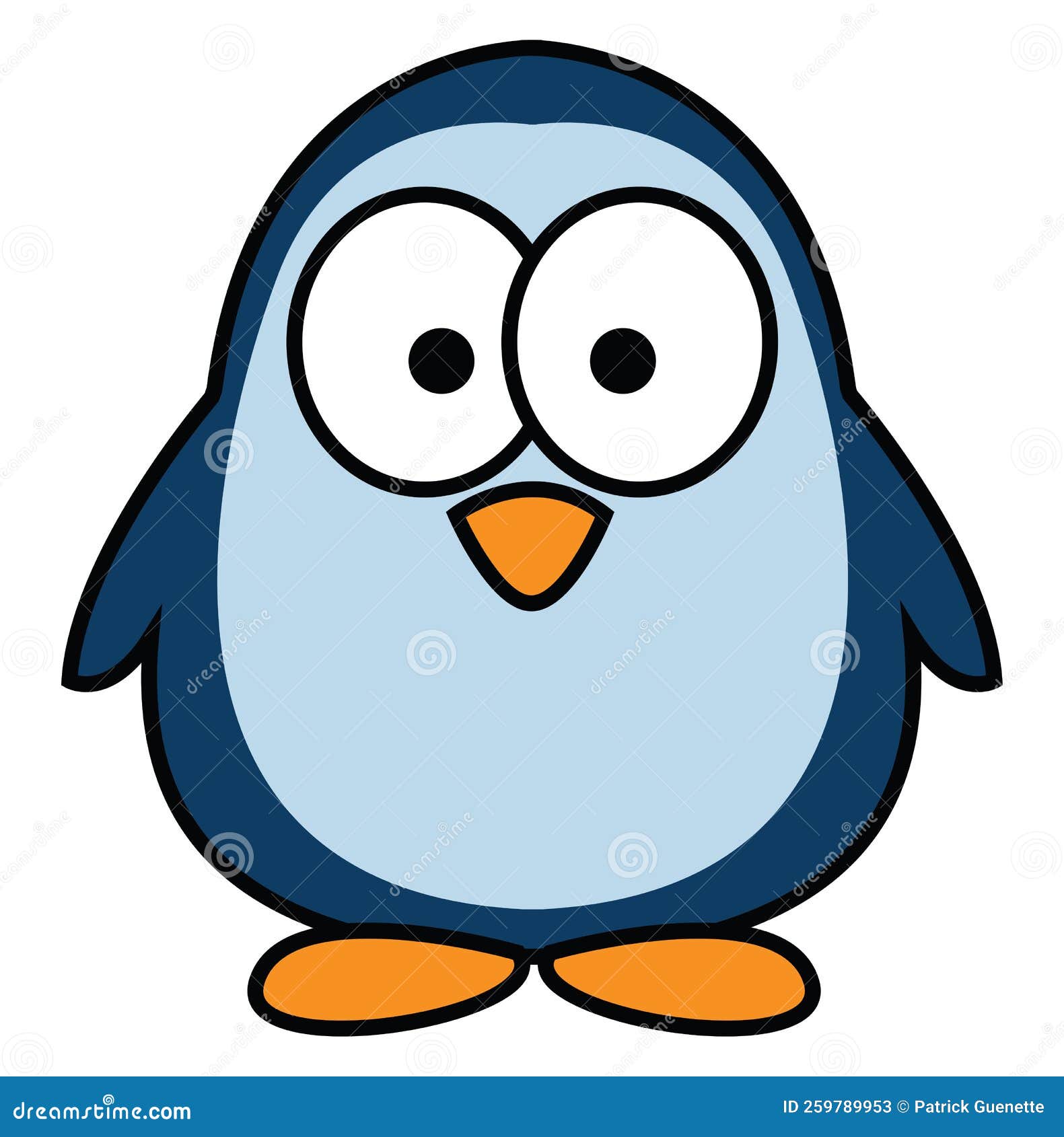 Blue penguin, icon stock vector. Illustration of antarctica - 259789953