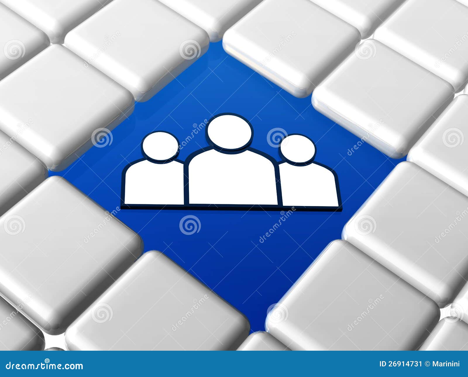 Blue people sign in boxes stock illustration. Illustration of keyboard ...