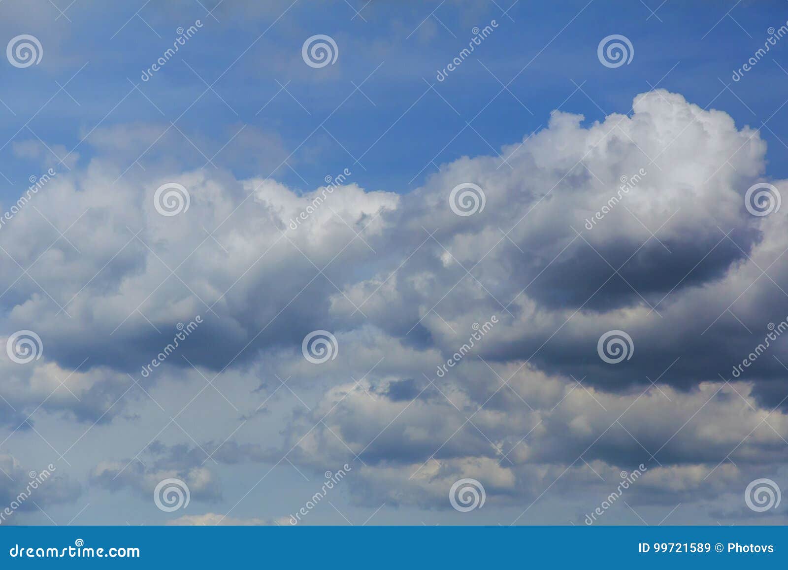 Blue Perfect Sky Sea of Clouds from High Altitude Space Stock Image ...