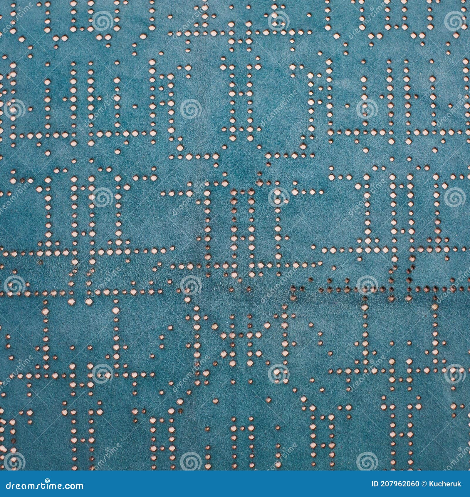 Blue Perforated Leather Background Stock Photo | CartoonDealer.com ...