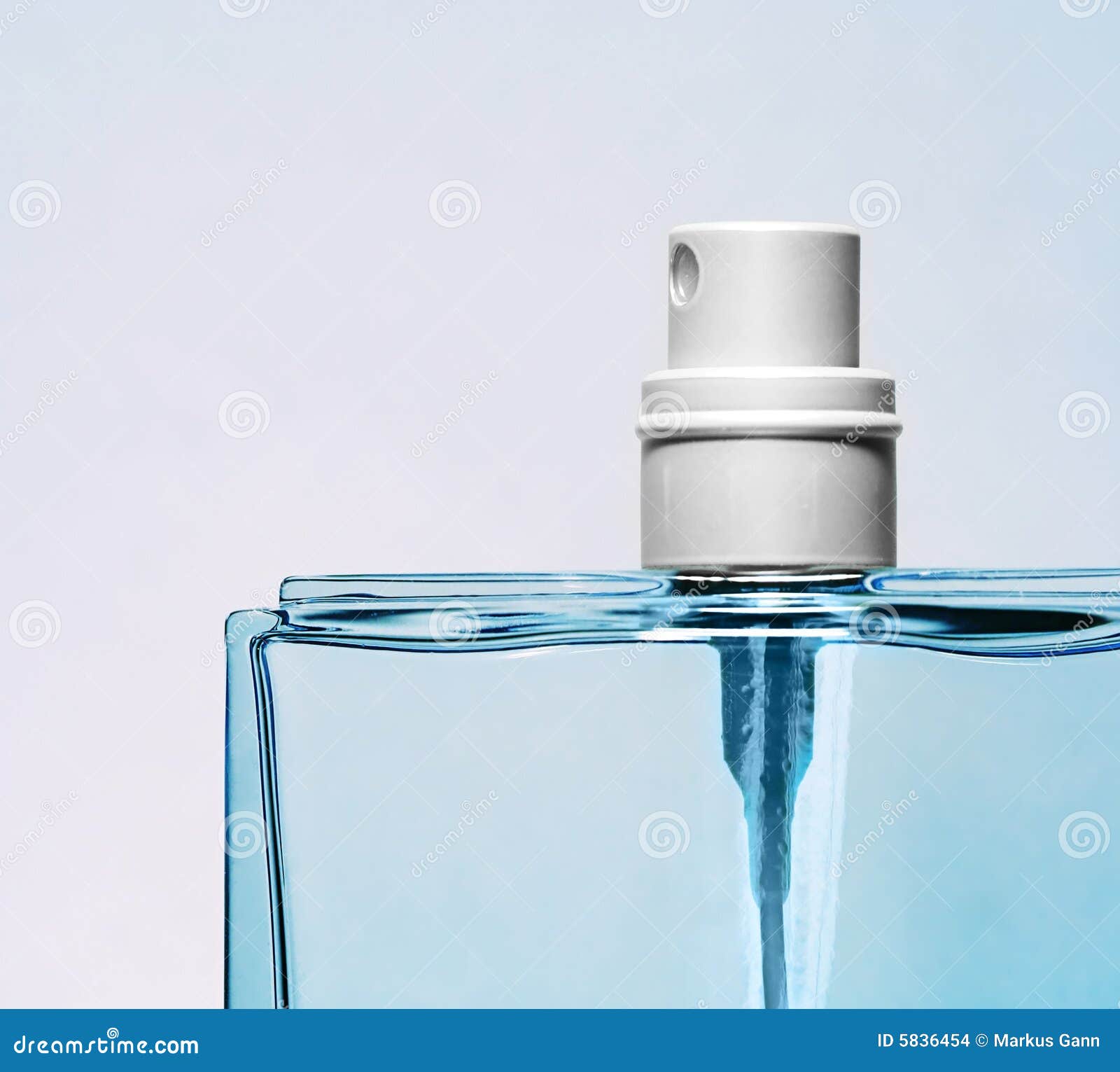 Blue perfume bottle stock photo. Image of elegance, liquid - 5836454