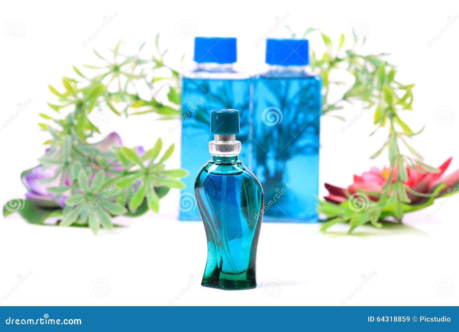 Blue perfume bottle stock image. Image of expensive, blue - 64318859
