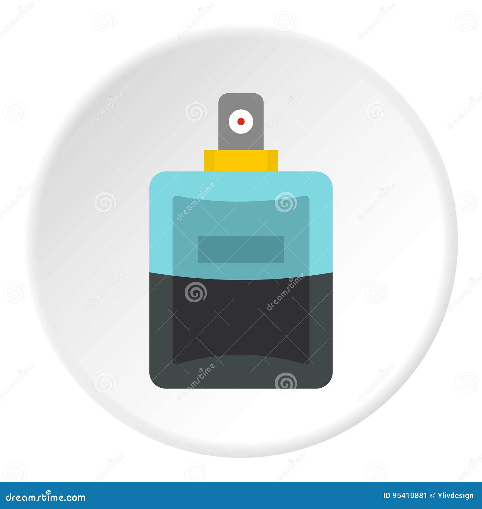 Blue Perfume Bottle Icon Circle Stock Vector - Illustration of cosmetic ...