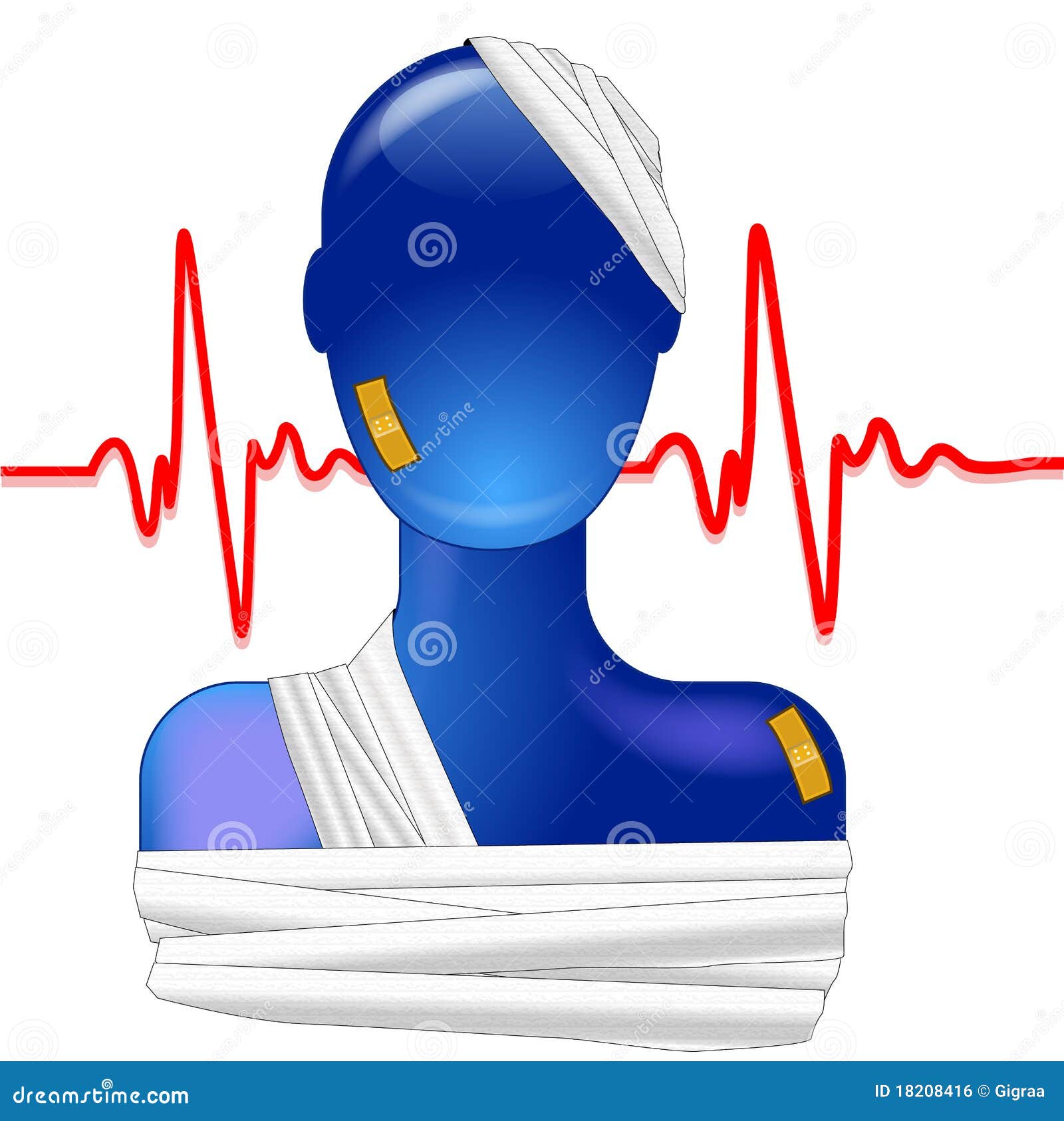 Person Injured Hand With Broken Glass, Pulling With Forceps, Ethnic ...