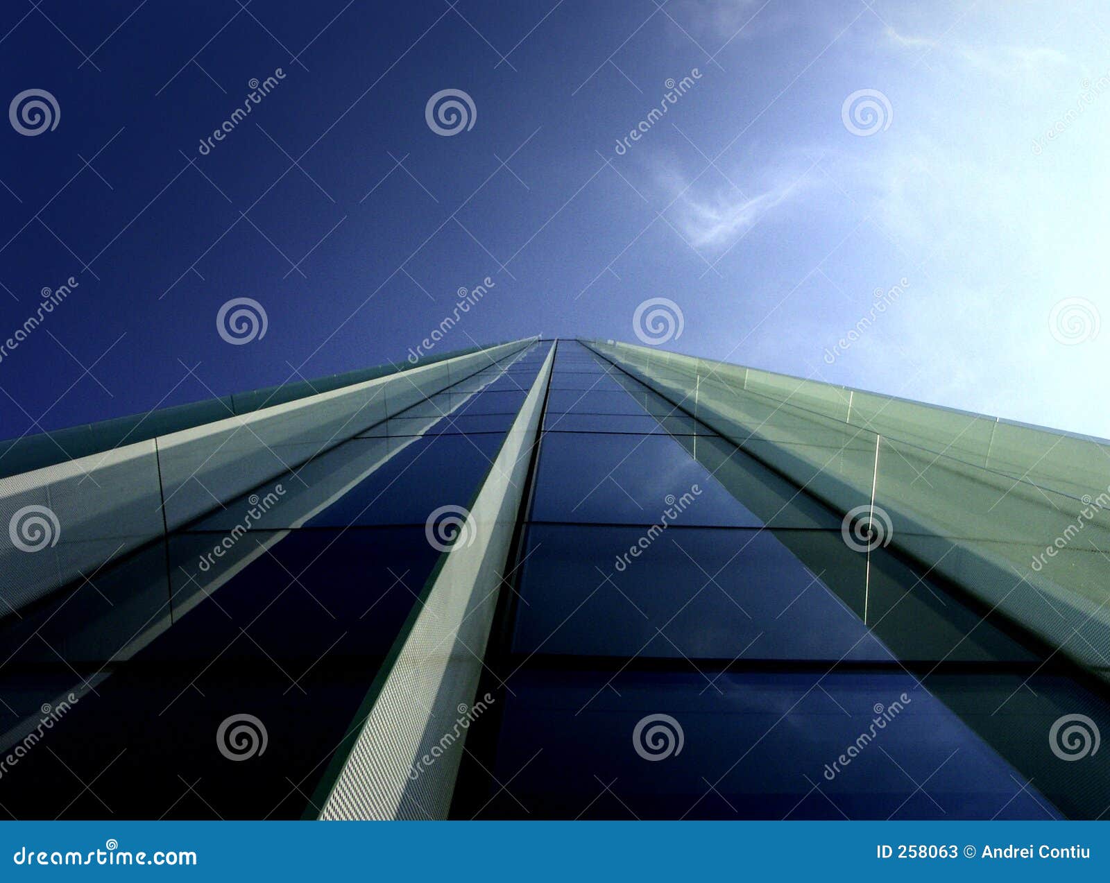 Blue perspective stock image. Image of business, tall, office - 258063
