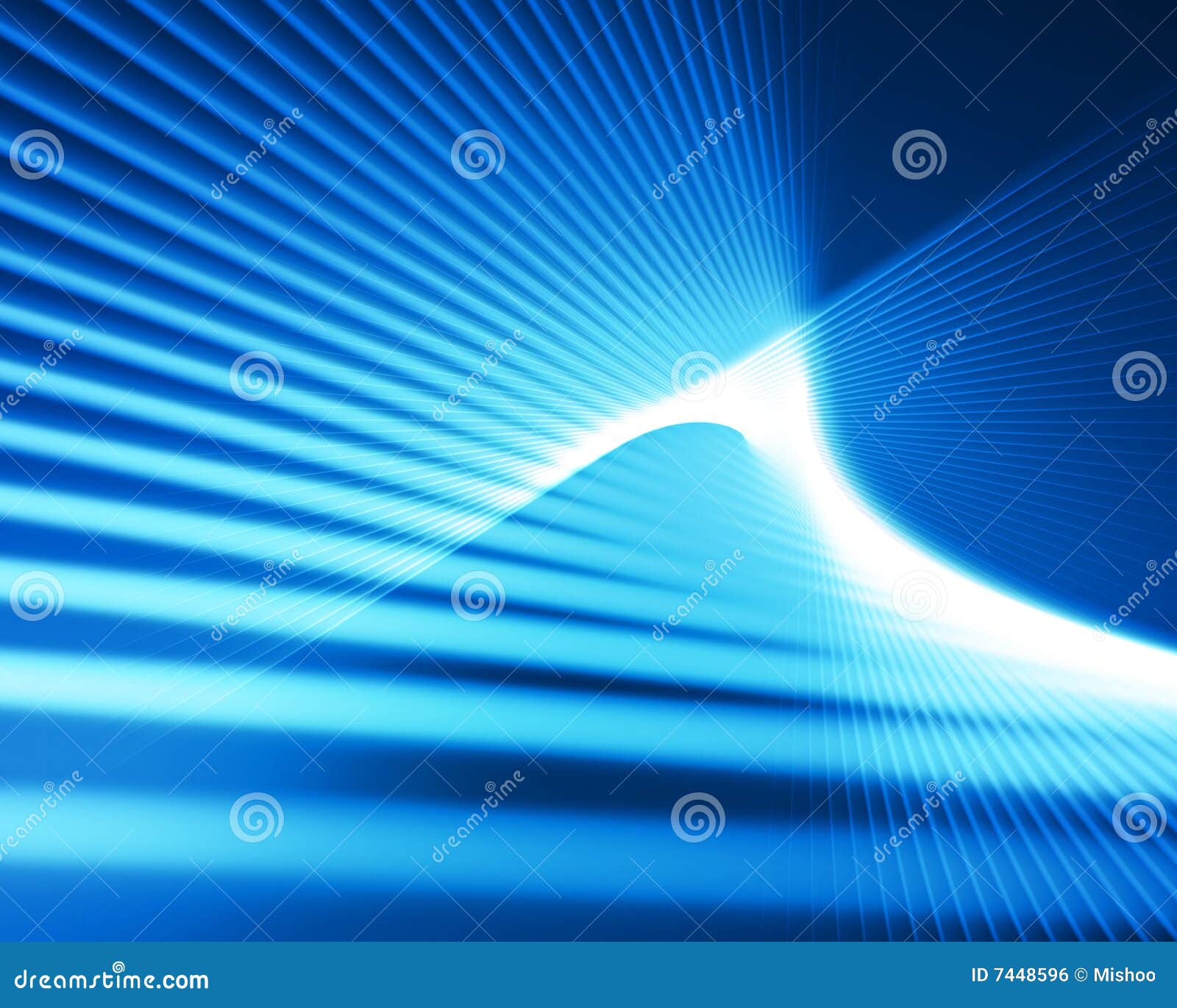 Blue perspective stock illustration. Illustration of dynamic - 7448596