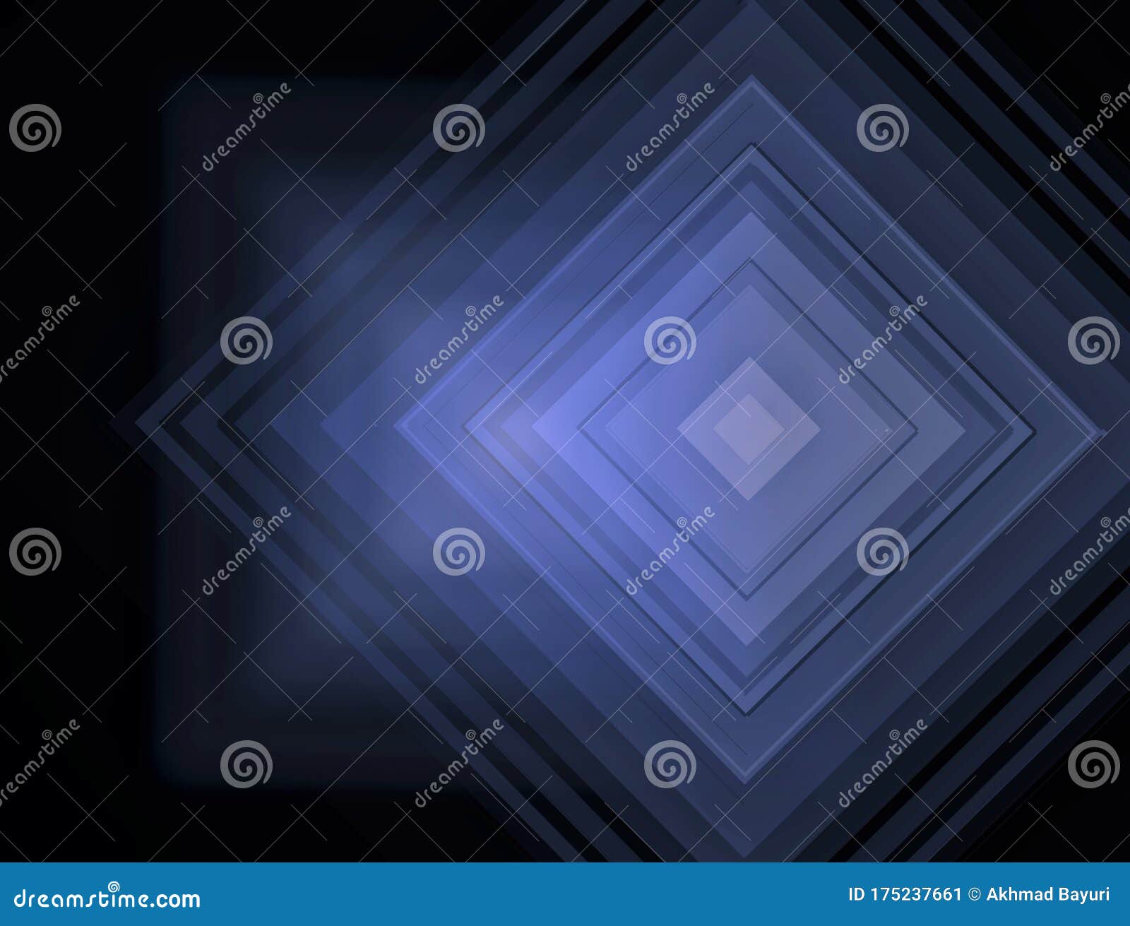 A Blue Perspective Rectangular Stripe Pattern with Effect and Bright ...