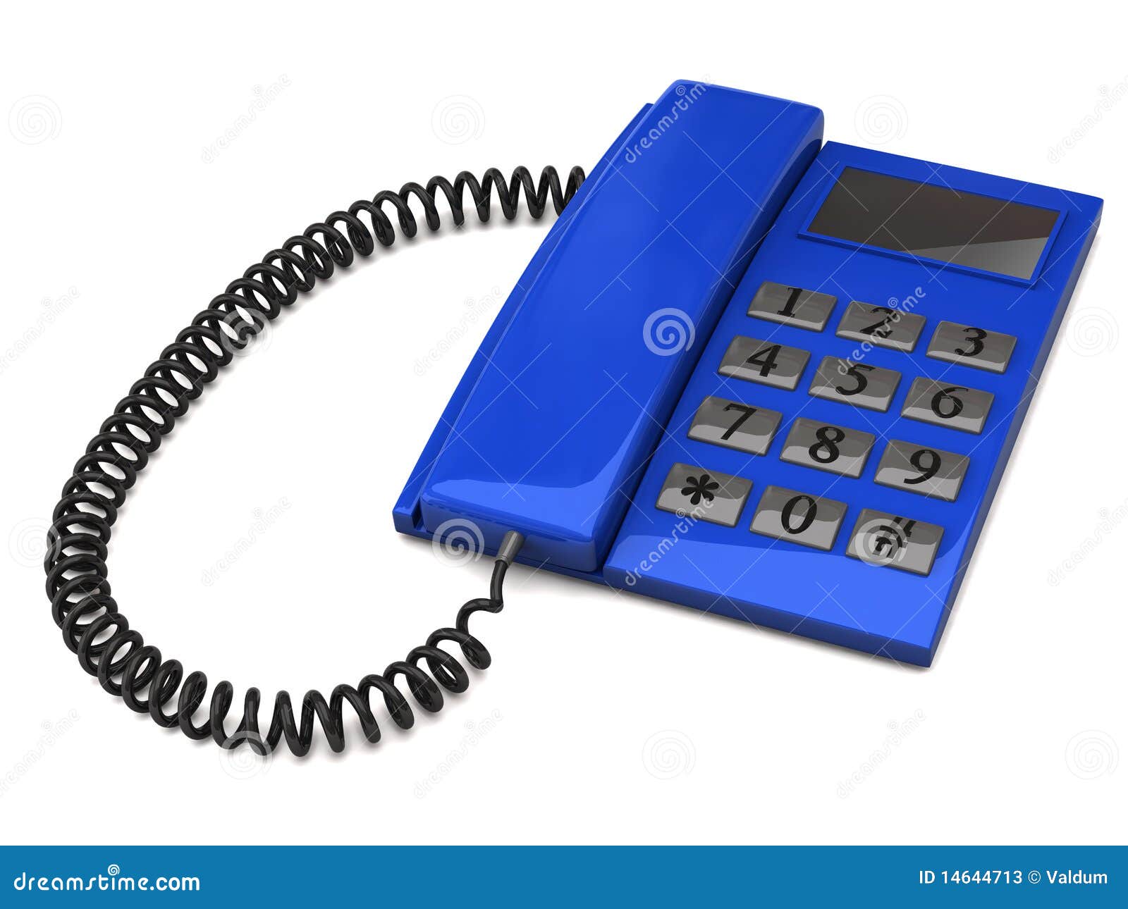 Blue phone stock image. Image of global, black, equipment - 14644713