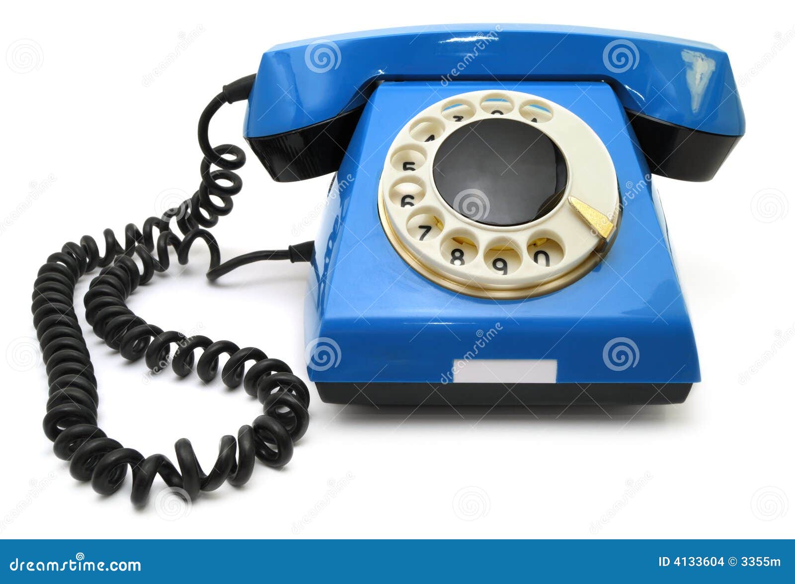 Blue phone stock photo. Image of communication, cord, isolated - 4133604