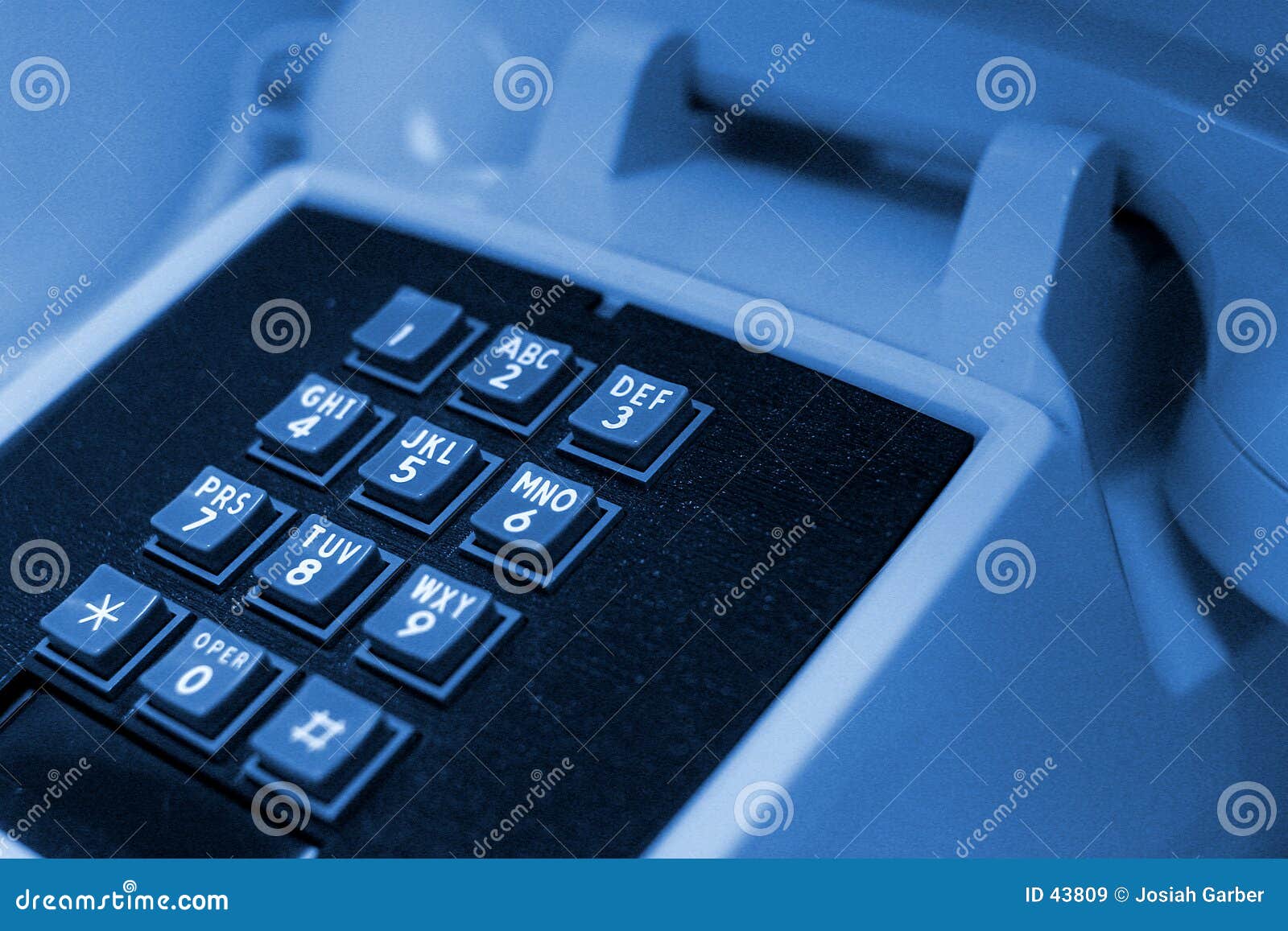 Blue Phone stock image. Image of listening, telecommunications - 43809