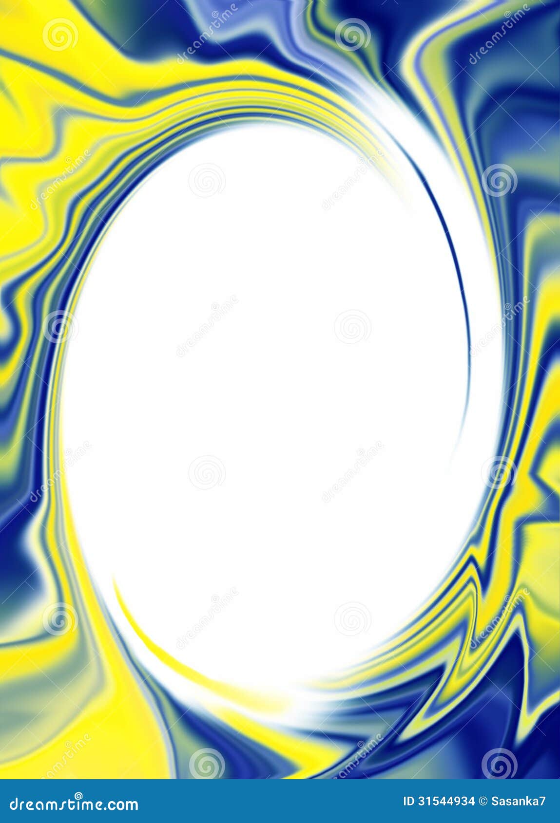 Blue photo frame stock illustration. Illustration of yellow - 31544934