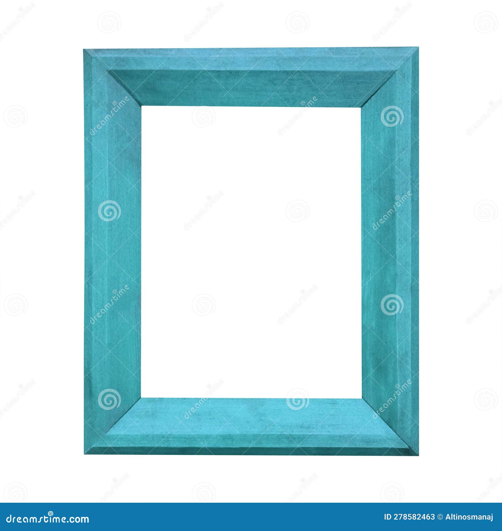 Blue Photo Frame Contemporary Simple Modern Rectangular Isolated Style ...