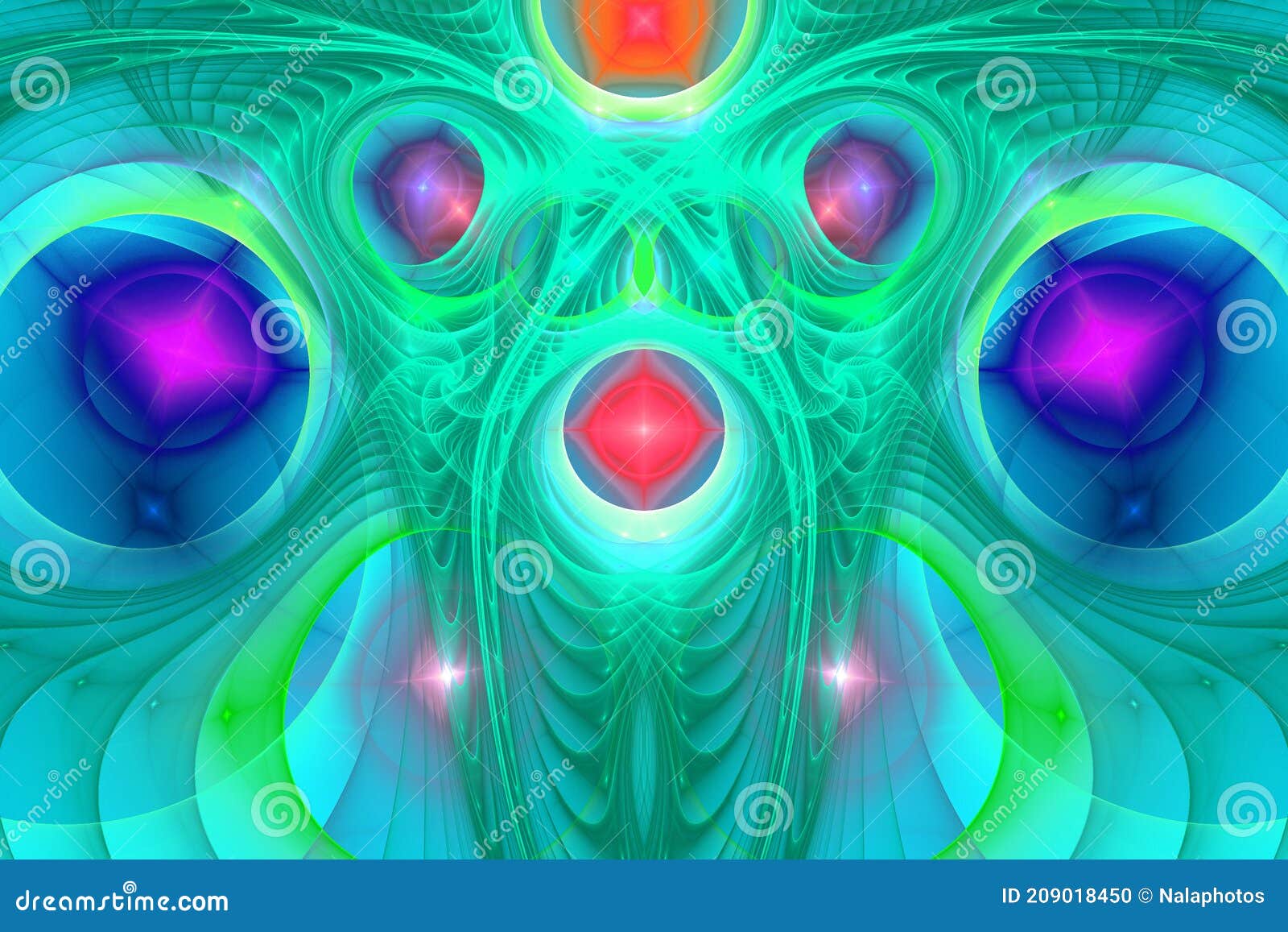 Blue Physics Education Fractal Logo Background Web Page Backdrop ...