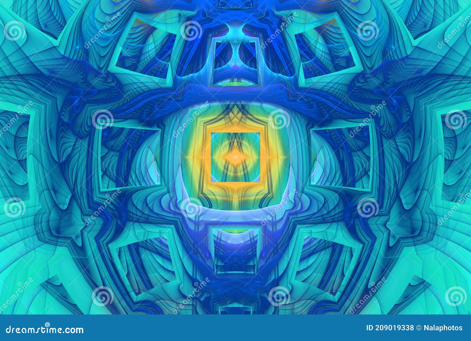 Blue Physics Education Fractal Logo Background Web Page Backdrop ...