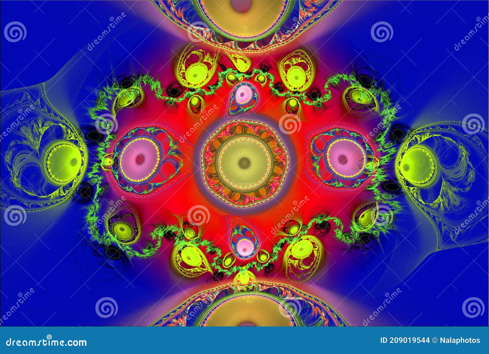 Blue Physics Education Fractal Logo Background Web Page Backdrop ...