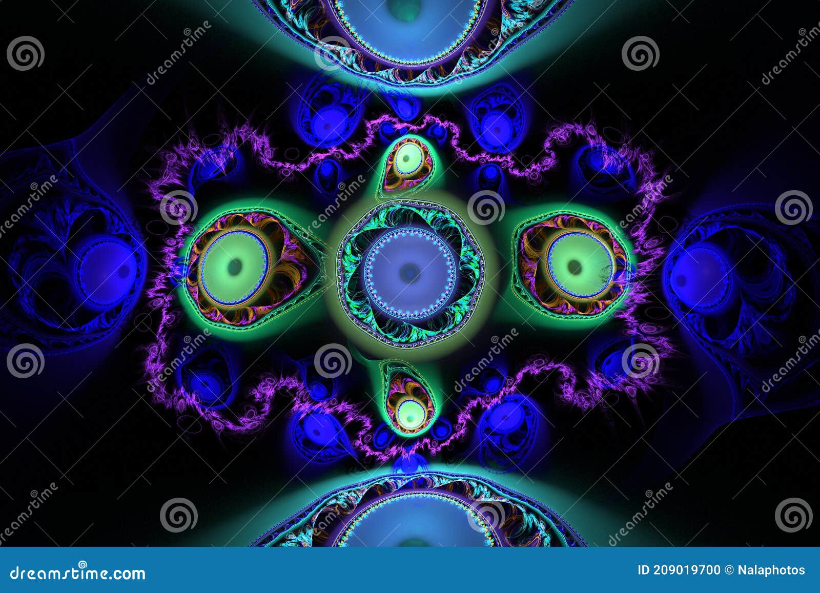 Blue Physics Education Fractal Logo Background Web Page Backdrop ...