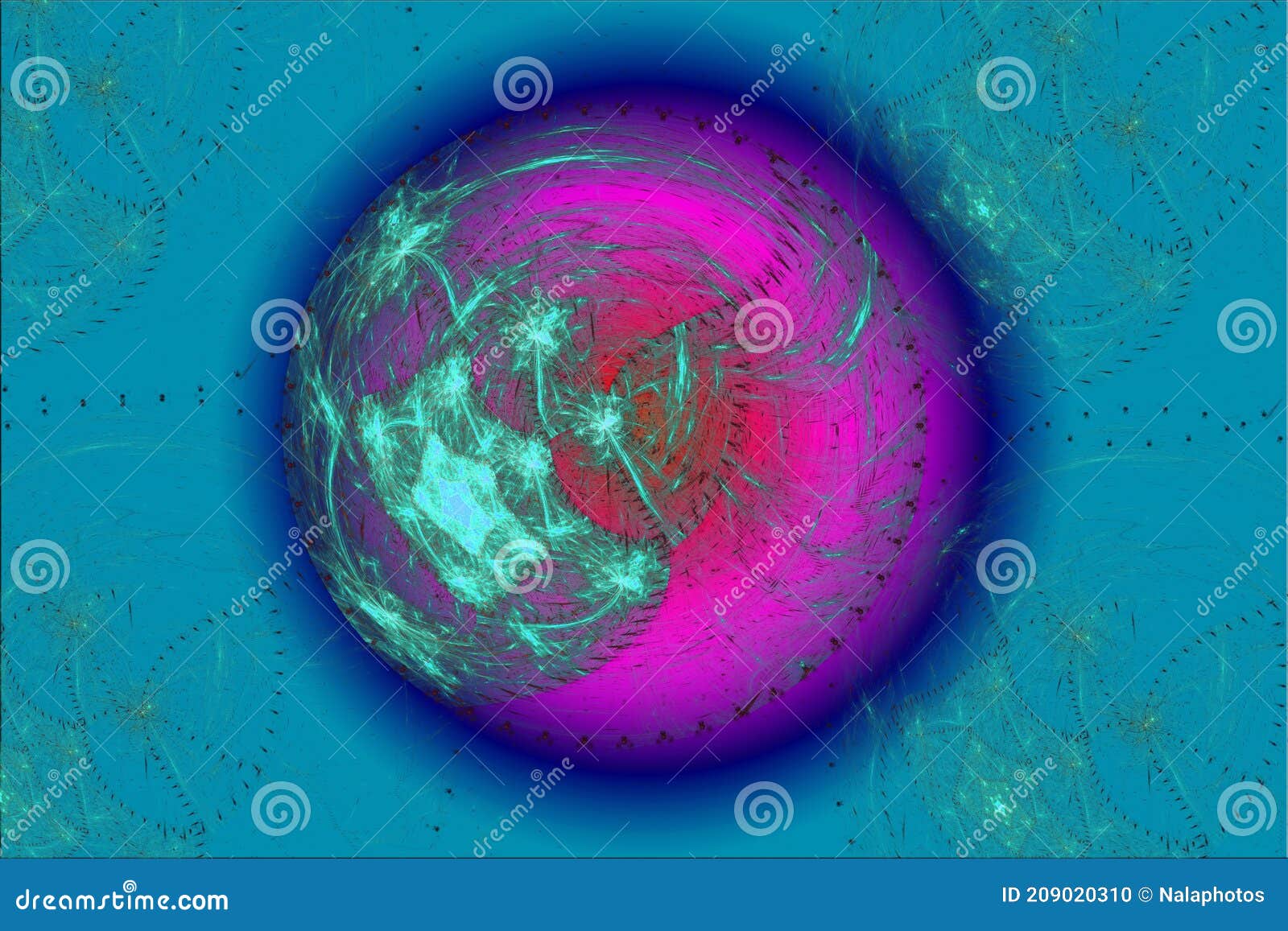Blue Physics Education Fractal Logo Background Web Page Backdrop ...