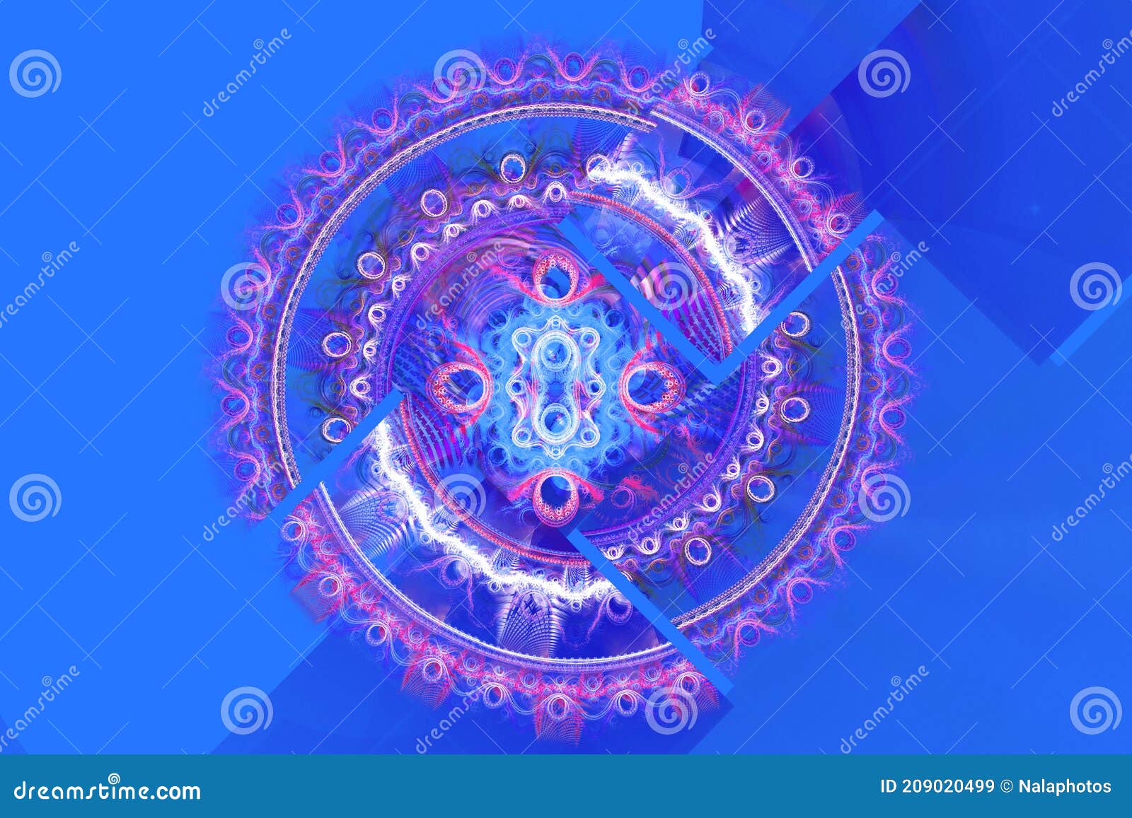 Blue Physics Education Fractal Logo Background Web Page Backdrop ...