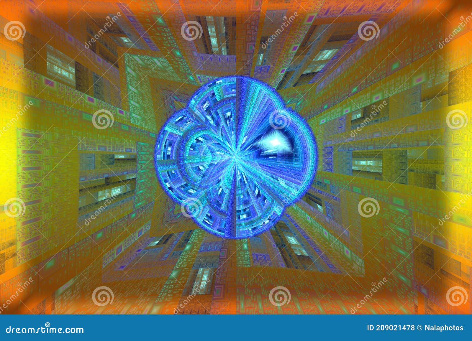 Blue Physics Education Fractal Logo Background Web Page Backdrop ...