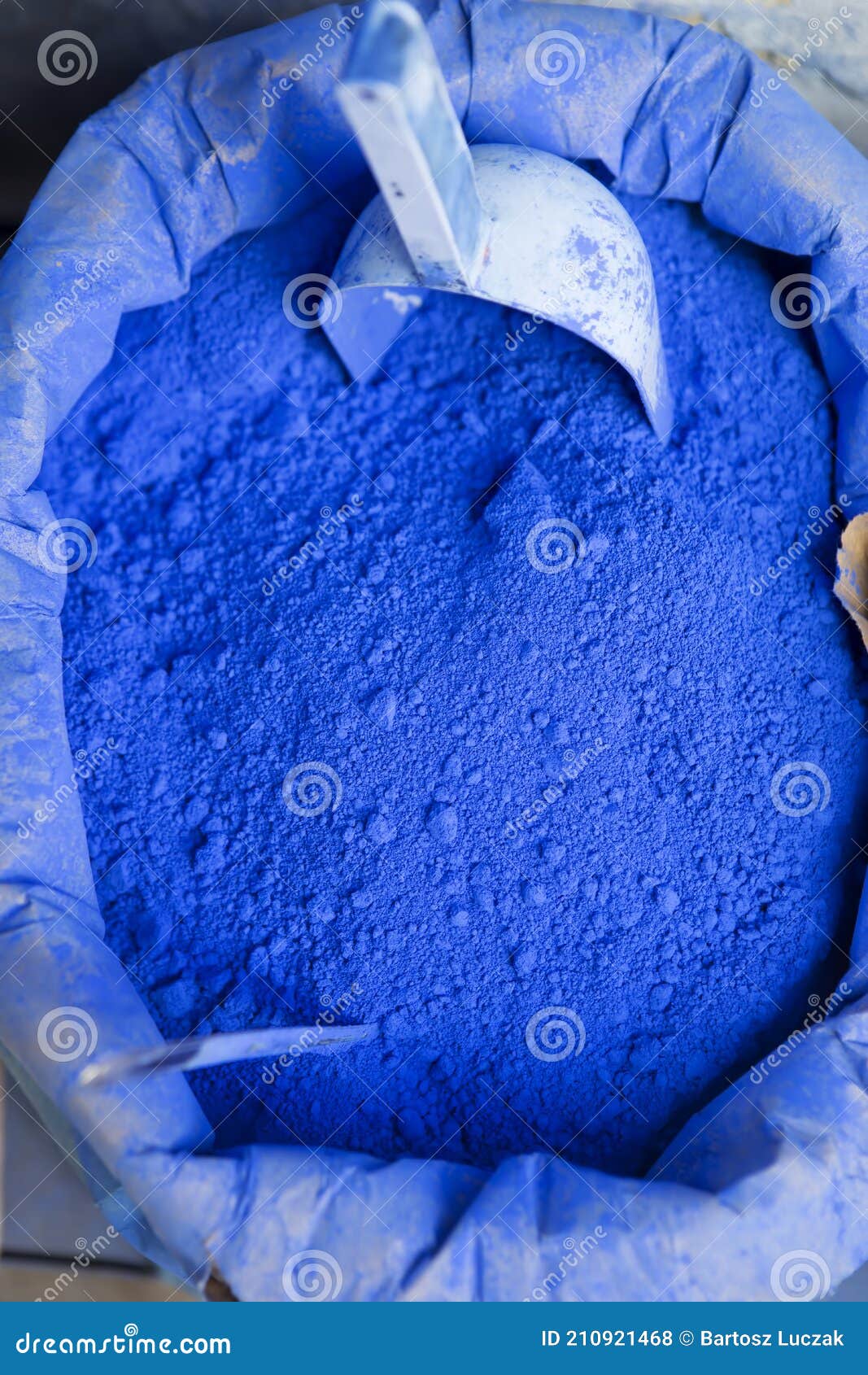 Blue Pigment Powder Micro Cobalt, Morocco Stock Photo - Image of cobalt ...