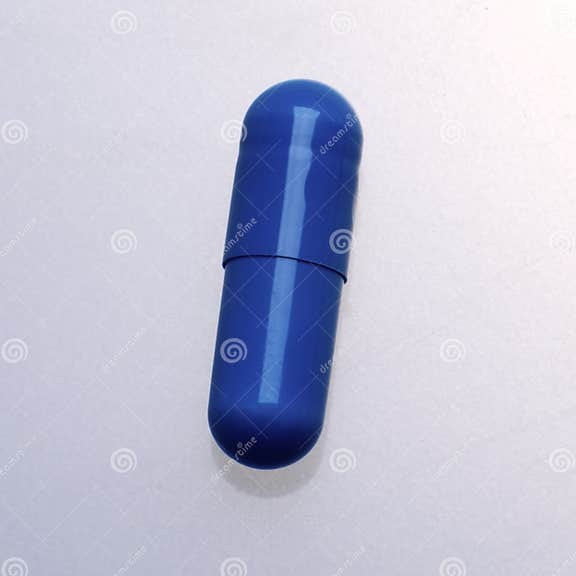 Blue pill stock photo. Image of medicinal, medicine, capsule - 13912764