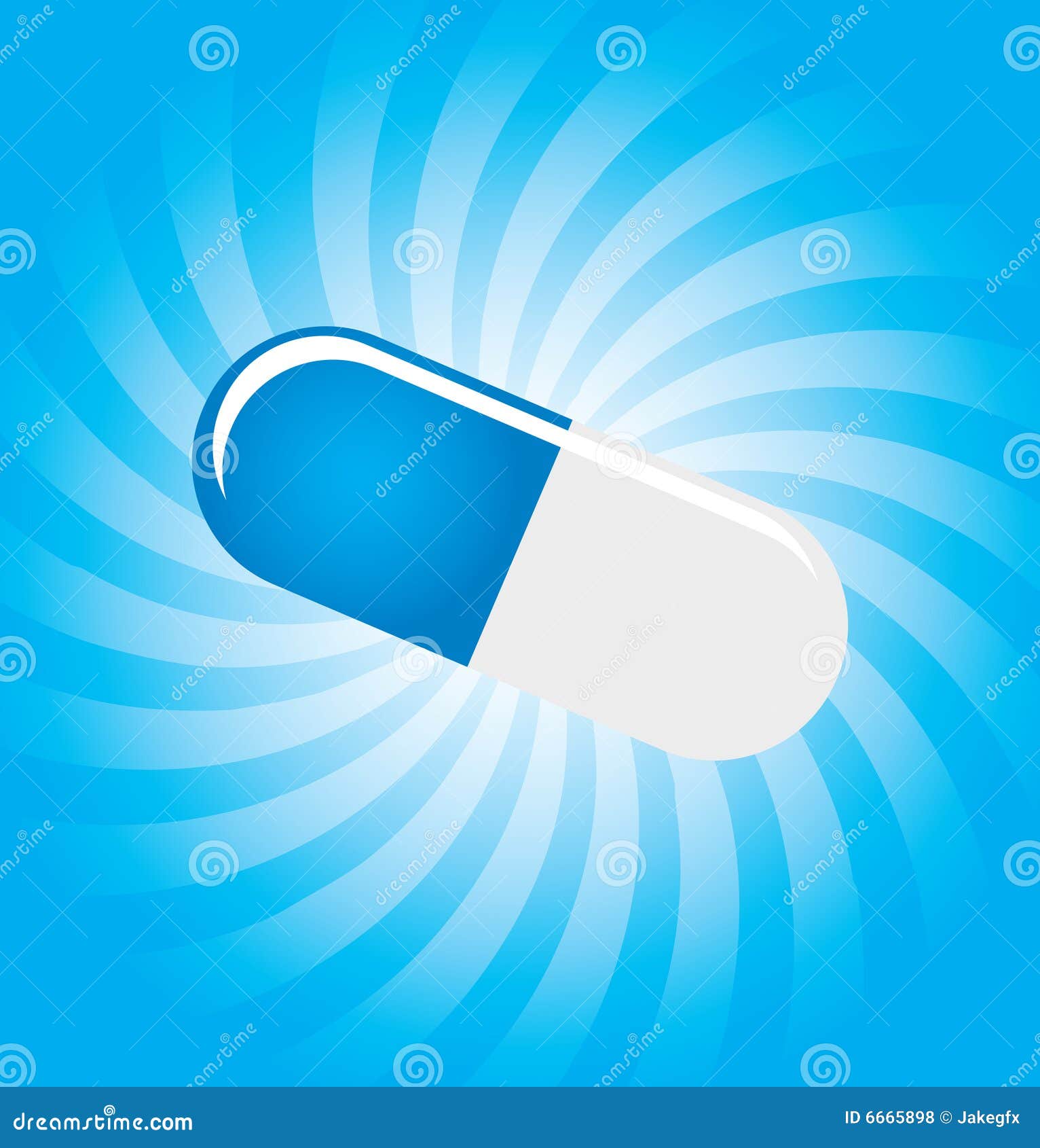 Blue pill stock illustration. Illustration of beauty, concept - 6665898