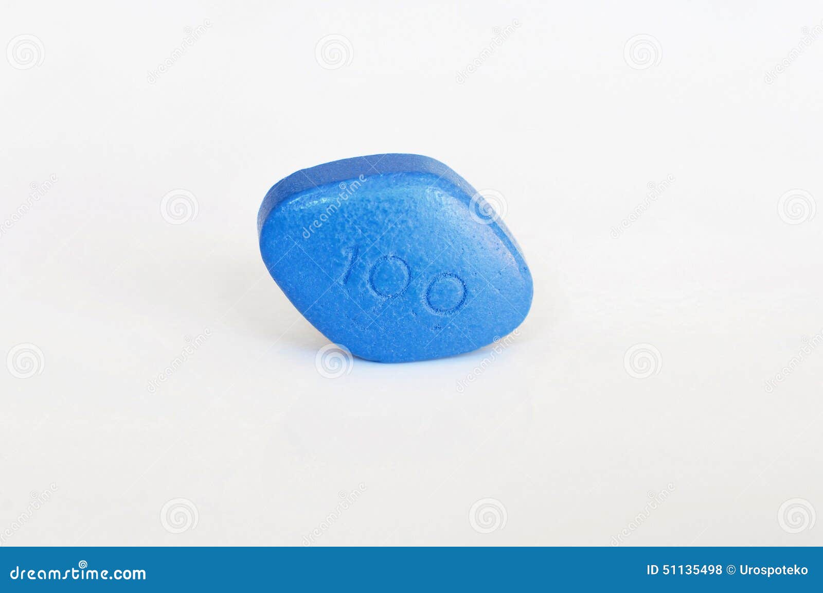 Blue Pill for Erectile Dysfunction Treatment Stock Photo - Image of ...