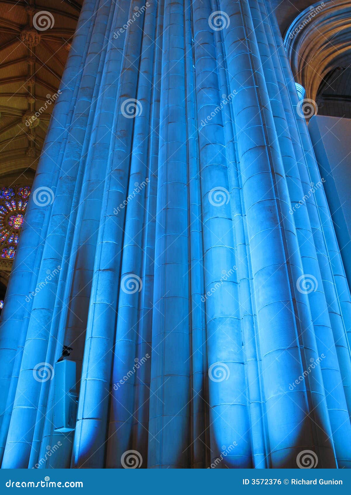 Blue Pillar stock photo. Image of sanctuary, religion - 3572376