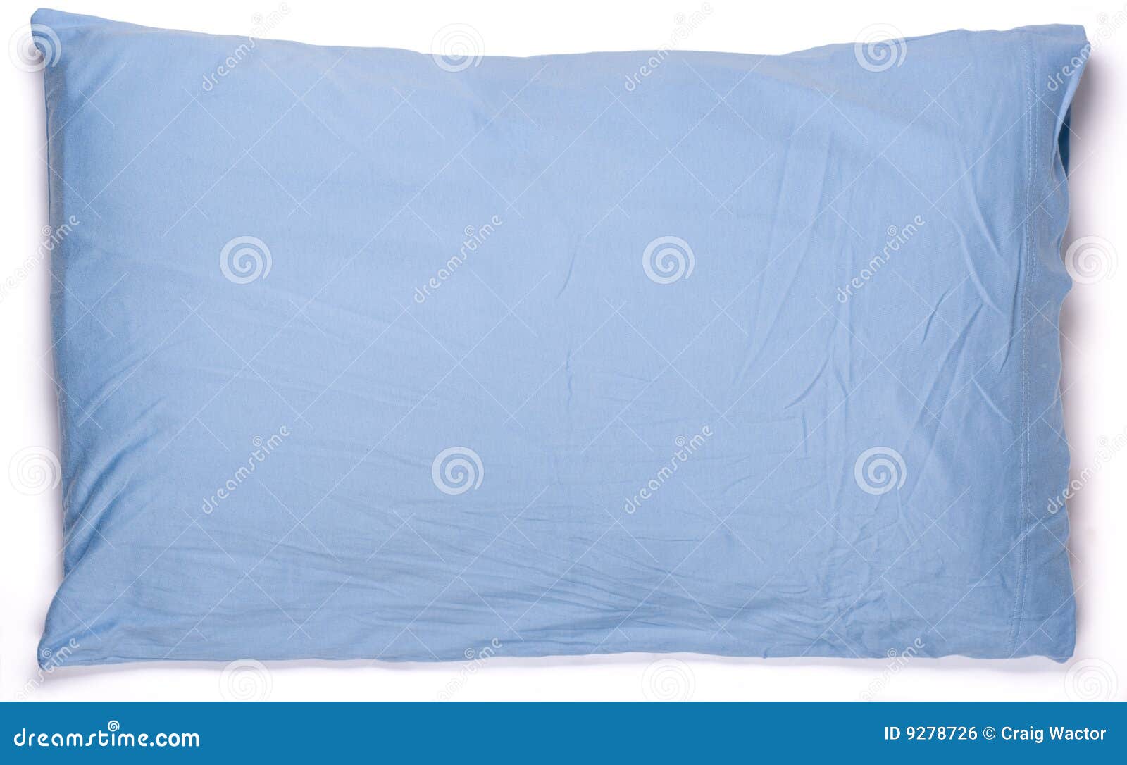 Blue pillow stock photo. Image of comfort, horozontal - 9278726
