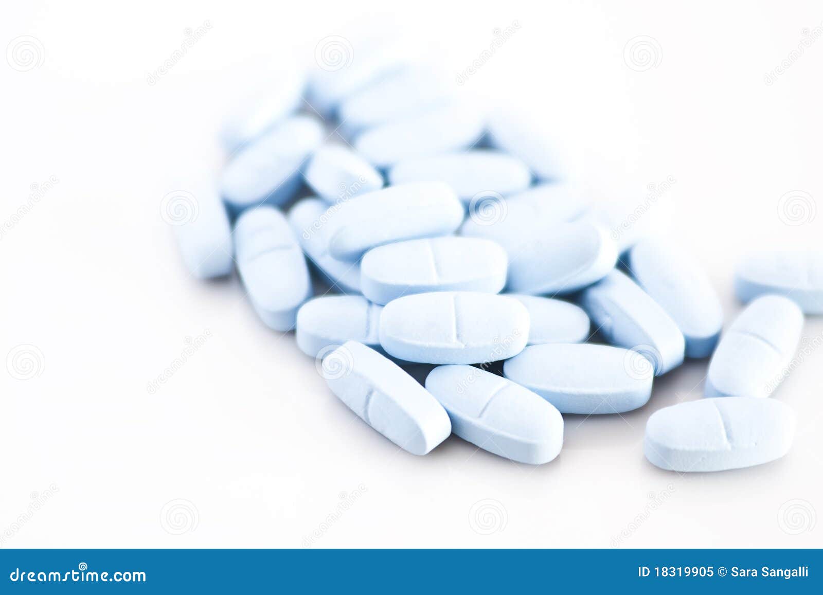 Blue pills stock image. Image of addiction, isolated - 18319905