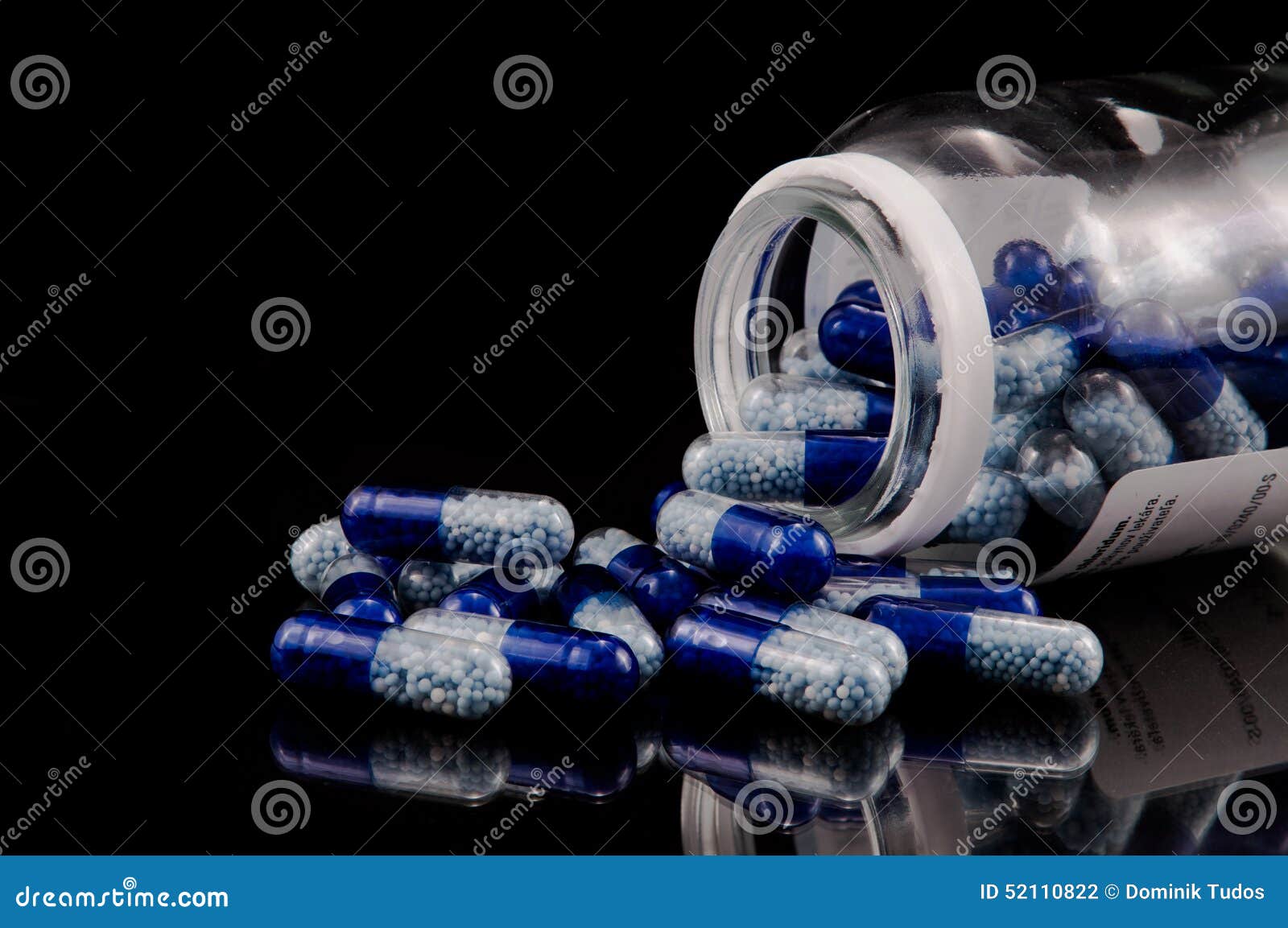 Blue pills stock photo. Image of health, background, container - 52110822