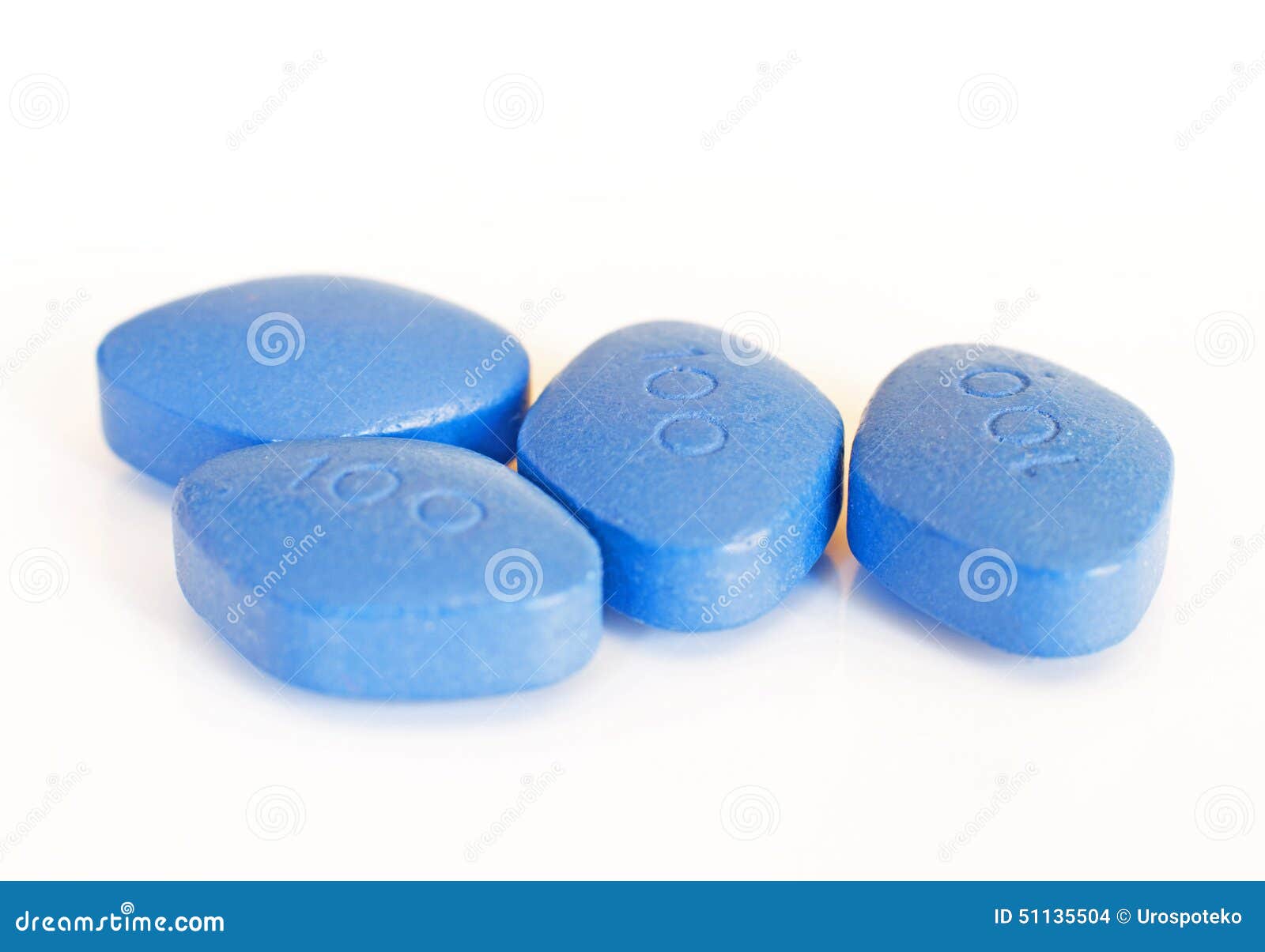 Blue Pills for Erectile Dysfunction Treatment Stock Photo - Image of ...