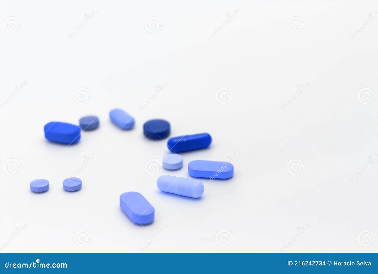 Blue Pills for Male Impotence. Concept of Erectile Dysfunction in Men ...
