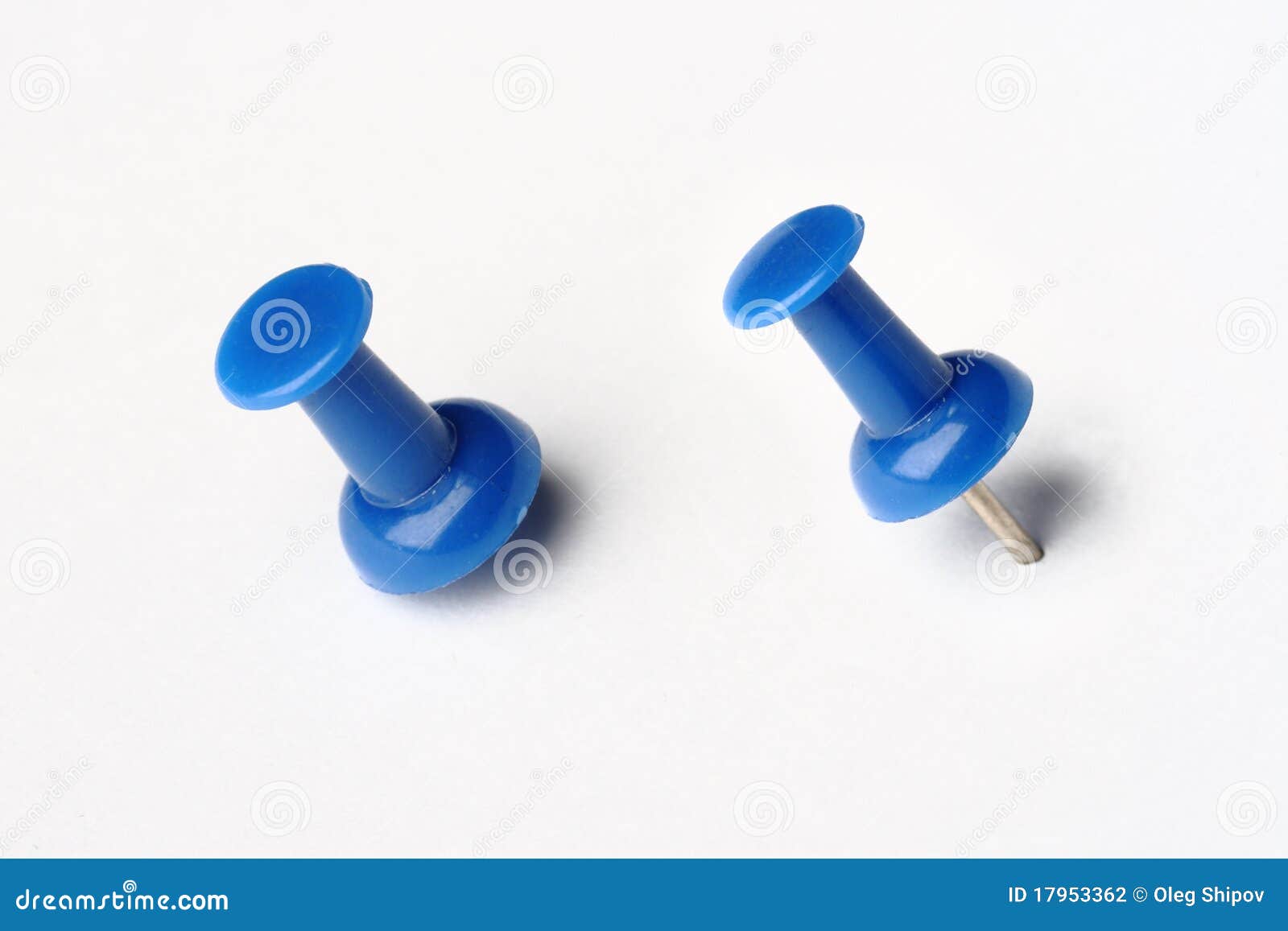 Blue pin stock photo. Image of close, straight, macro - 17953362