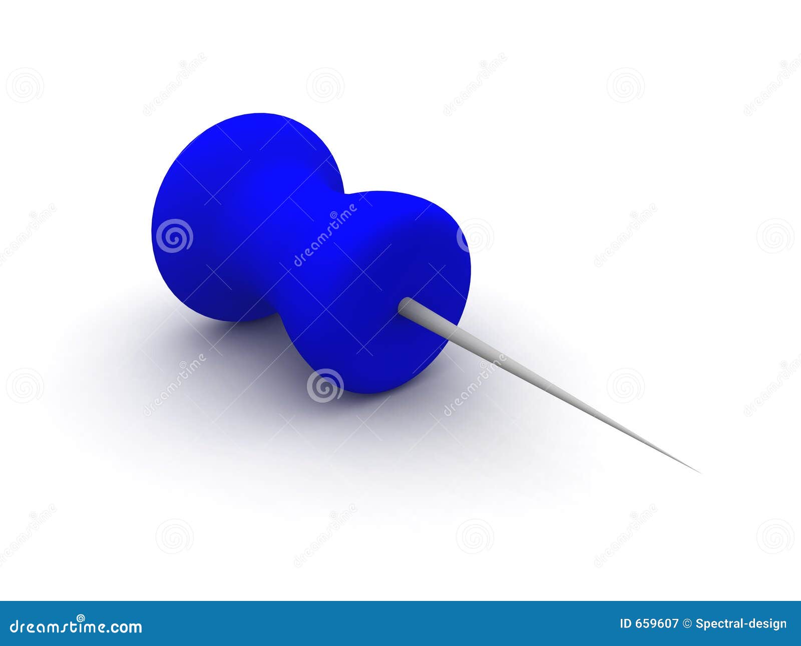 Blue Pin stock illustration. Illustration of business, sharp - 659607