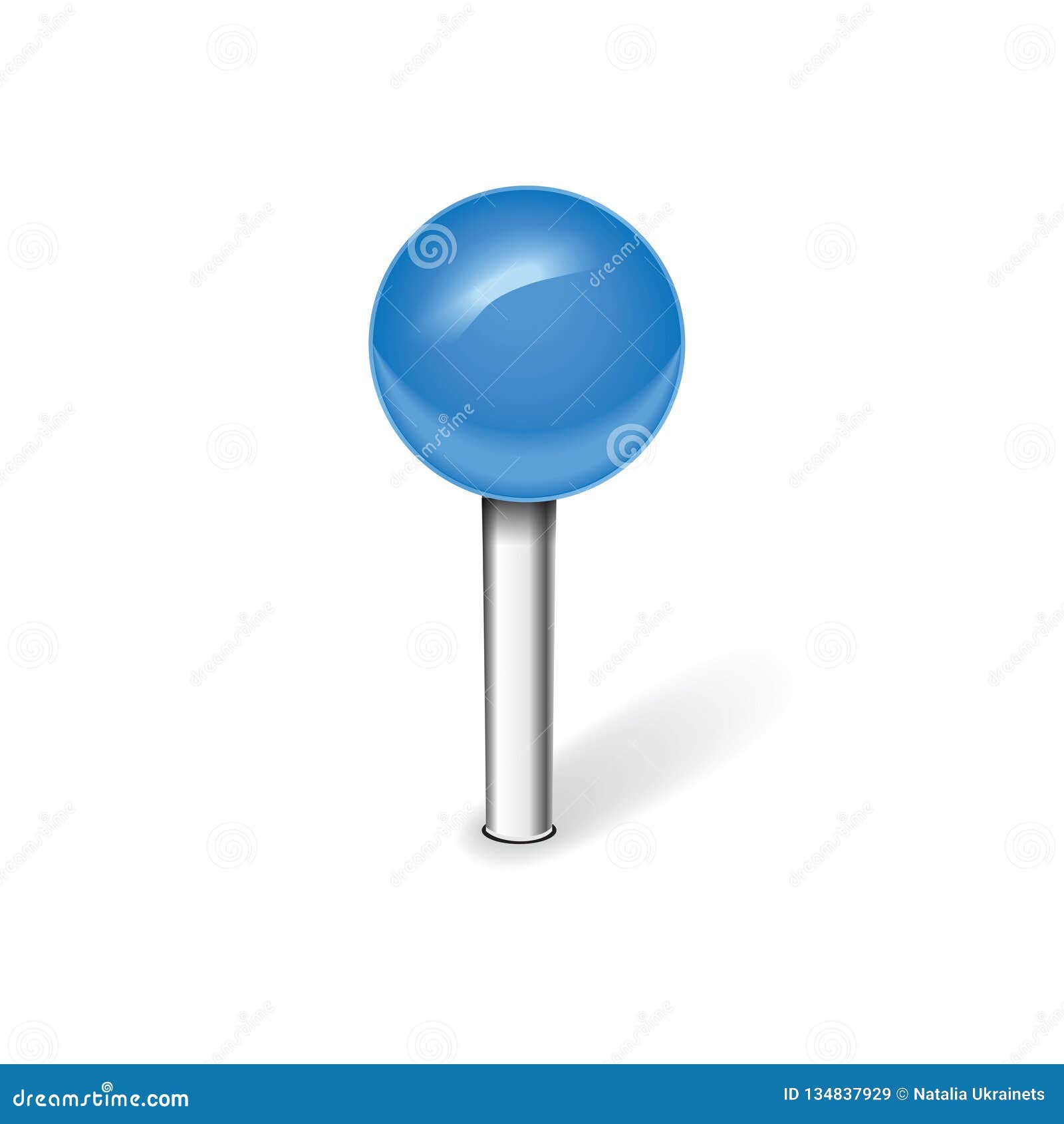 Blue pin stock vector. Illustration of background, travel - 134837929