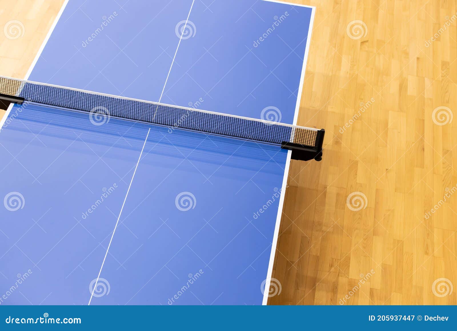 Blue Ping Pong Table. Table Tennis Indoor Stock Image - Image of ...
