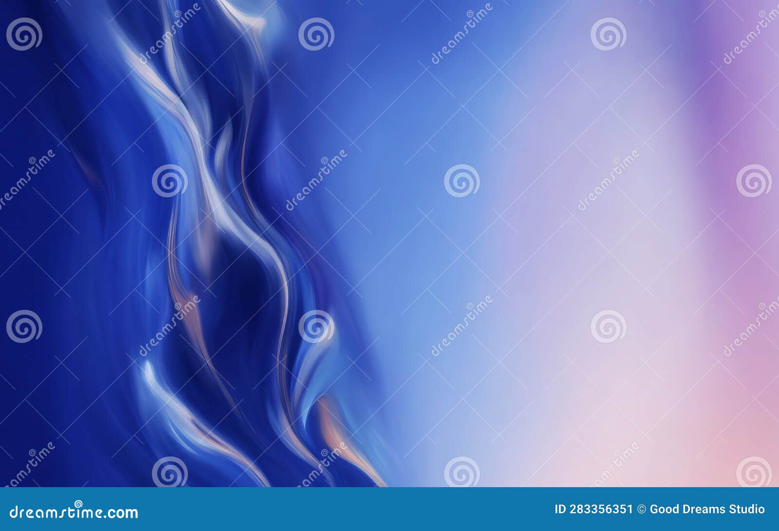 Blue-ping Wave Silk Background. Creative Abstract Design Stock ...