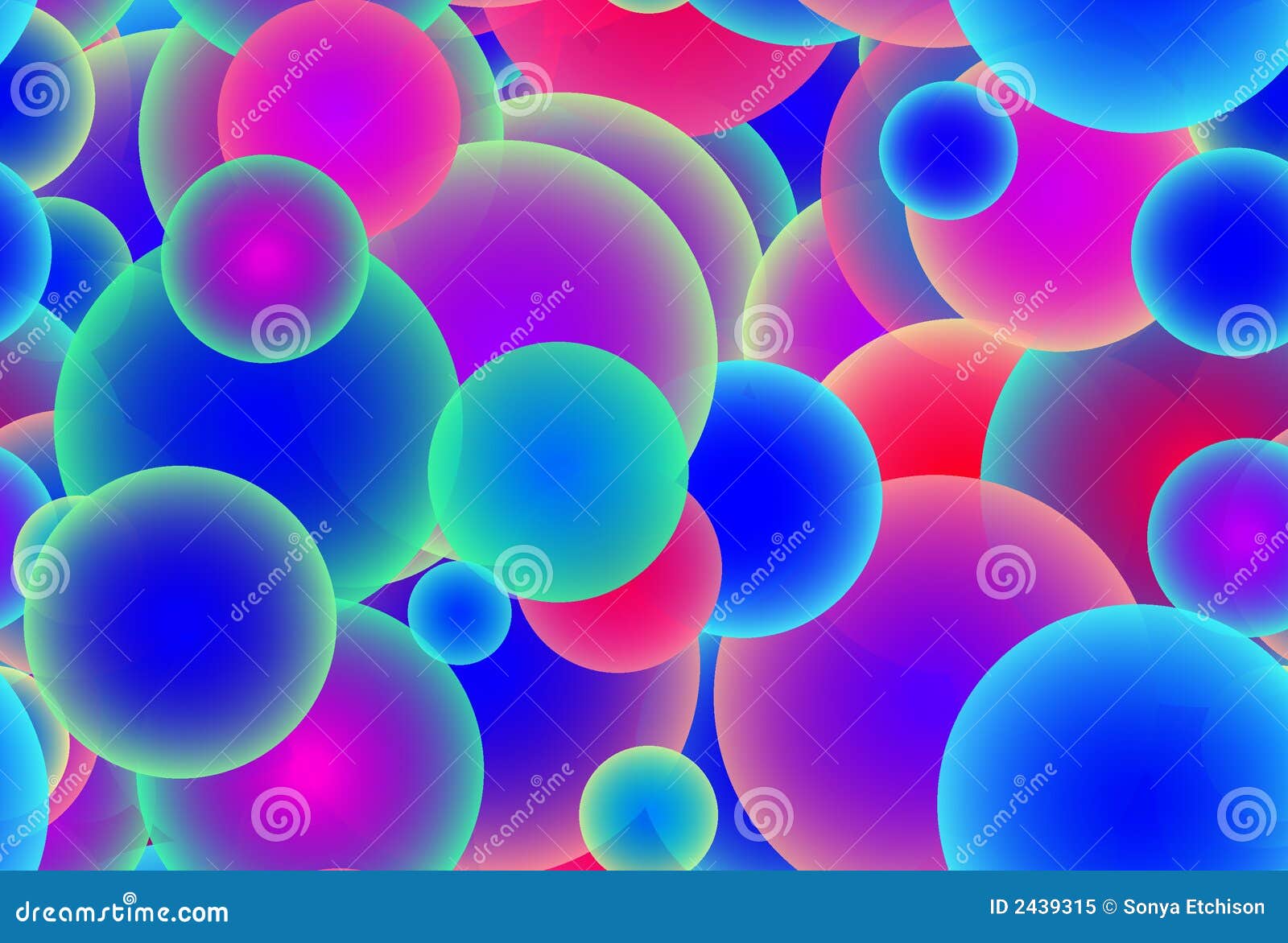 Blue Pink Bubbles stock image. Image of colors, illustrations - 2439315