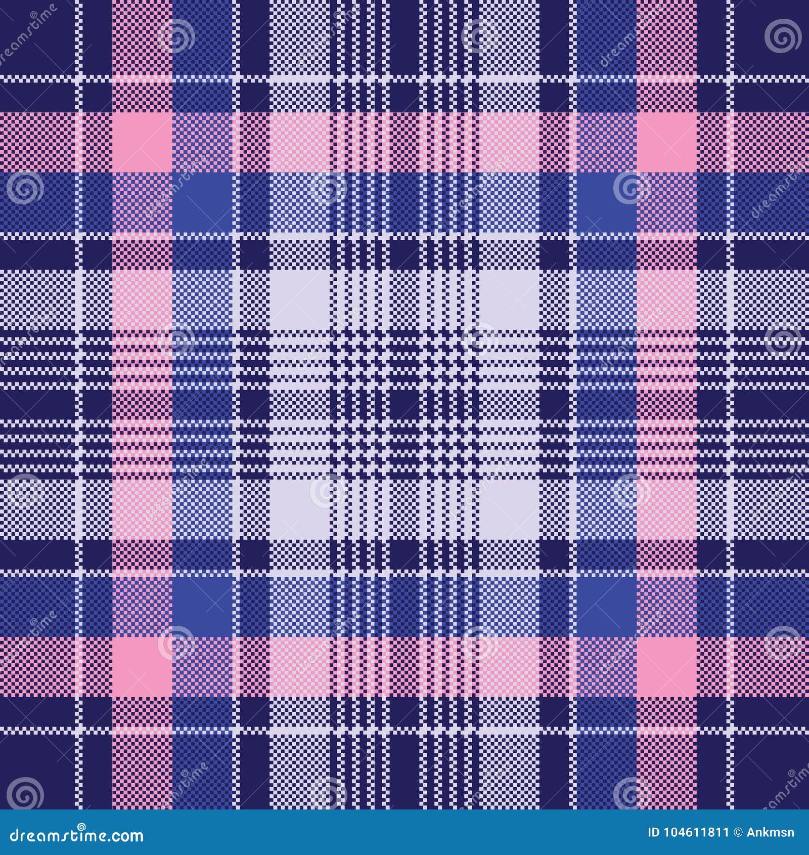 Pink Check Seamless Pattern Stock Illustrations – 8,427 Pink Check ...