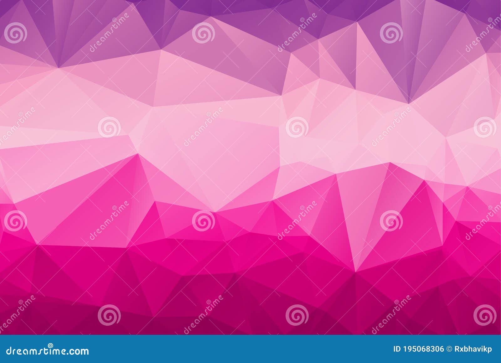Blue & Pink Crystals Abstract Low Poly Geometric Polygonal Background ...