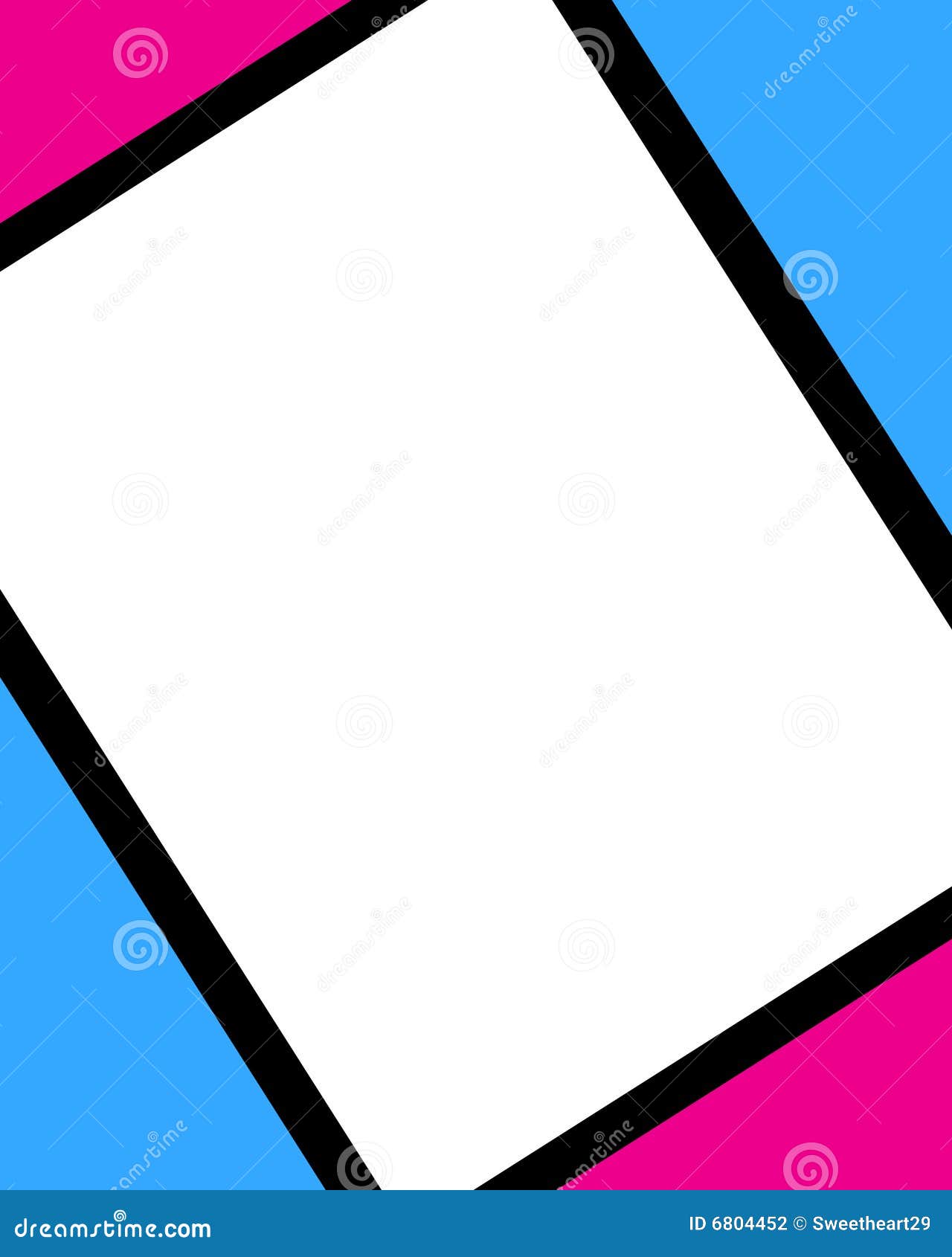 Blue Pink Digital Frame stock illustration. Illustration of design ...