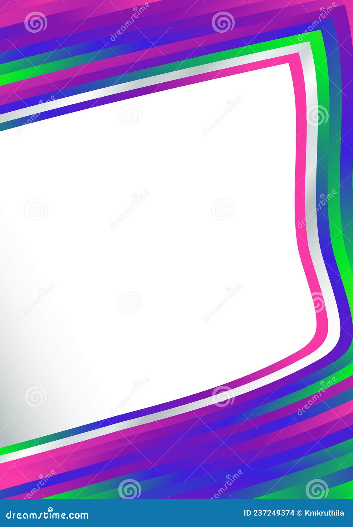 Blue Pink and Green Frame Background Vector Graphic Beautiful Elegant ...