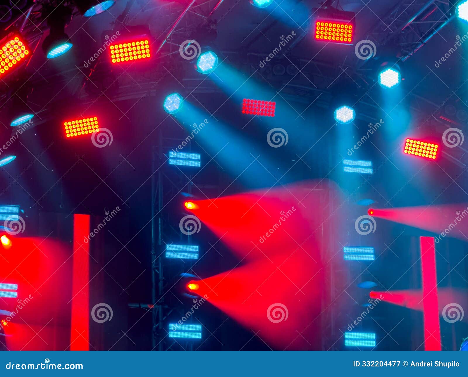 Blue Pink Lights on Stage. Background Stock Image - Image of abstract ...