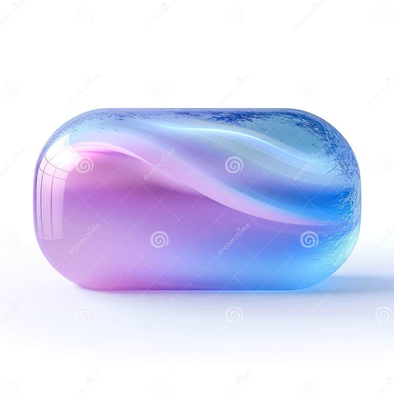 Blue and Pink Object on White Background Stock Photo - Image of ...