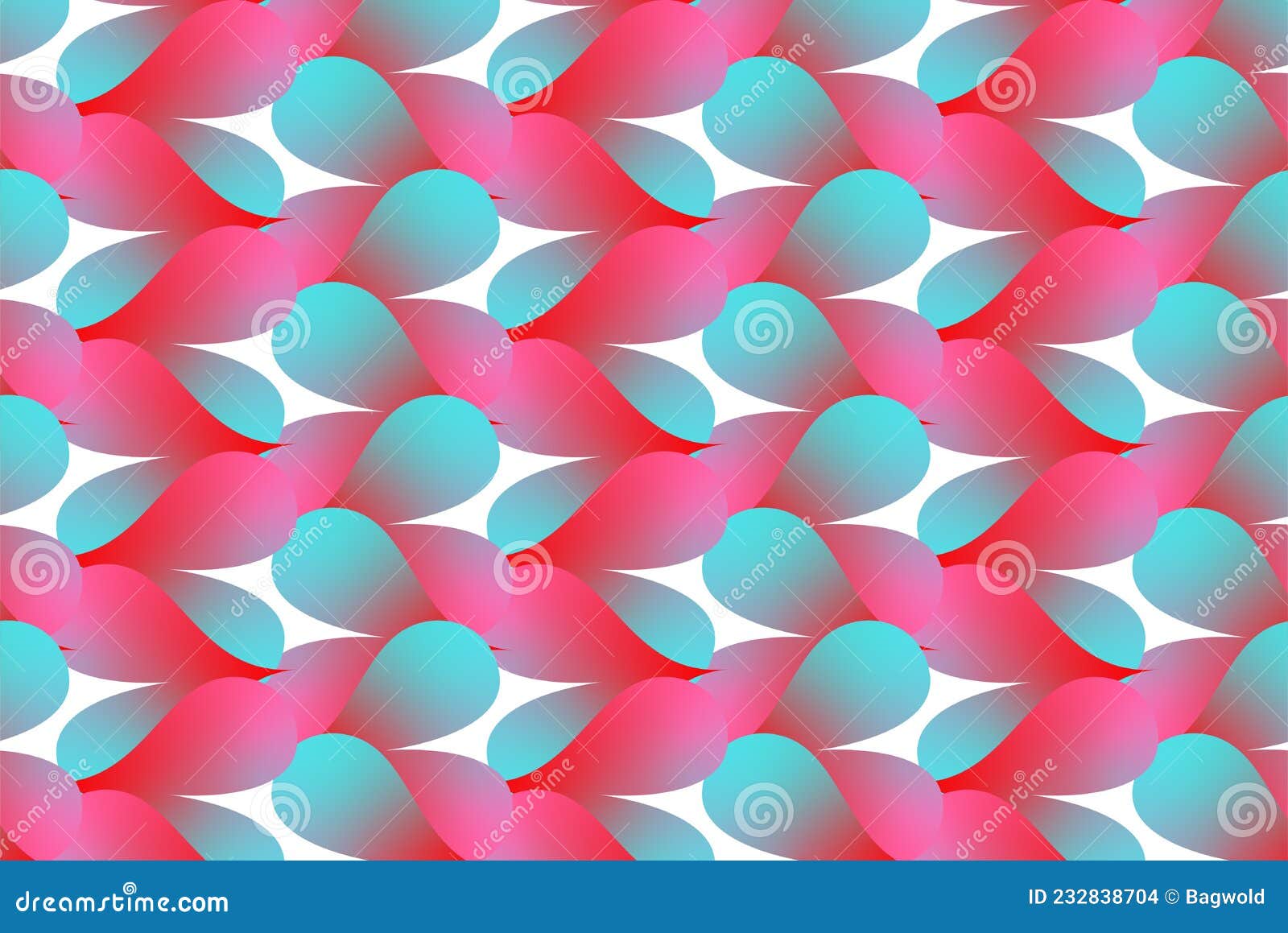 Blue and Pink Random Seamless Vector Pattern Stock Vector ...