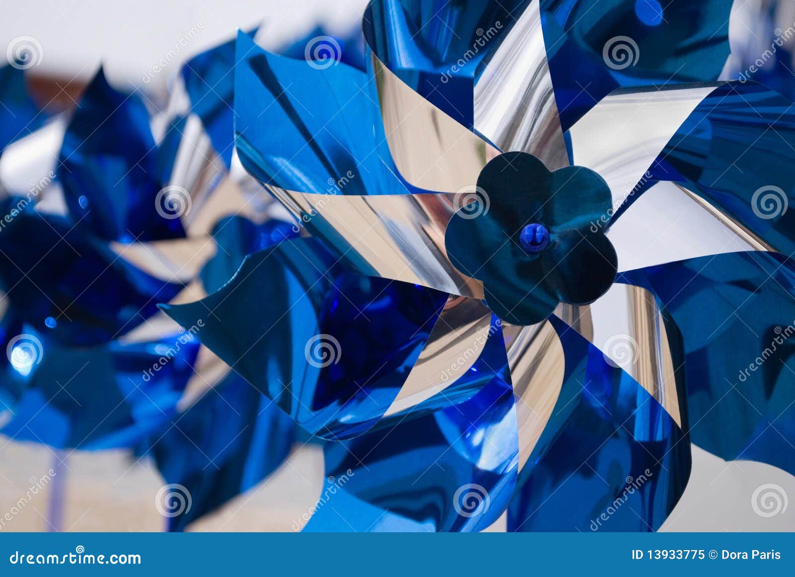 Blue Pinwheels Royalty-Free Stock Photography | CartoonDealer.com #13933775