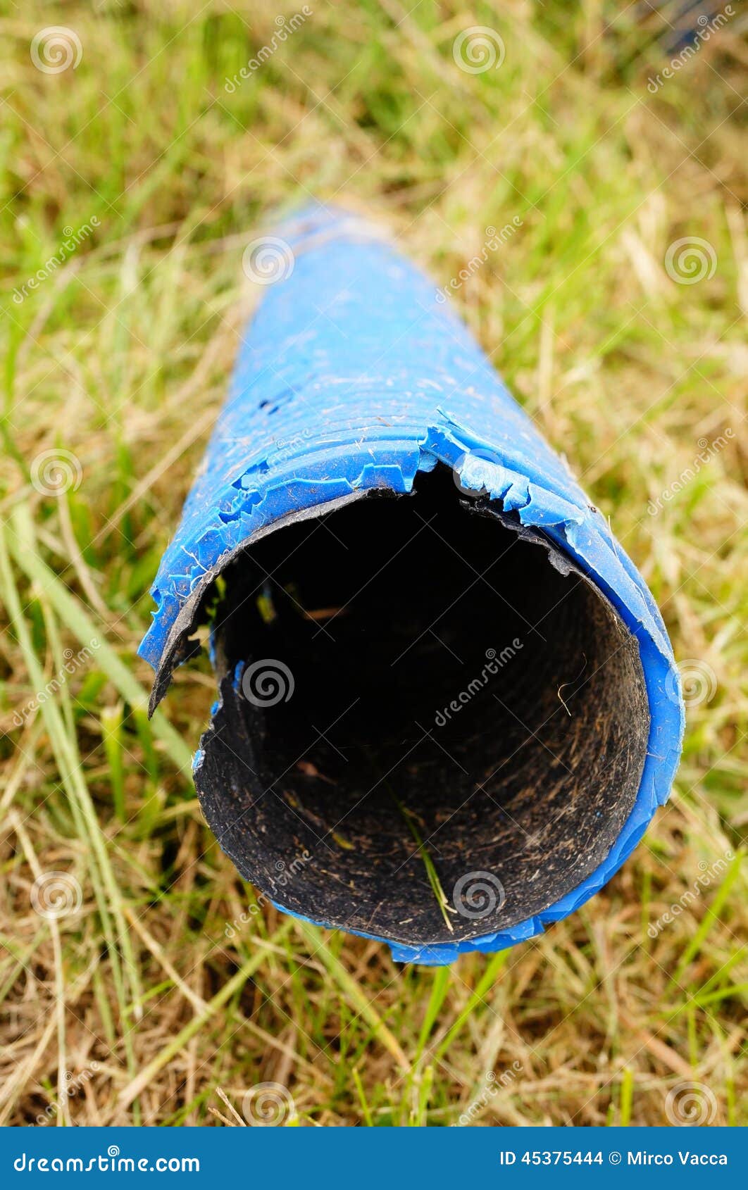 Blue pipe stock photo. Image of front, object, dark, pipe - 45375444