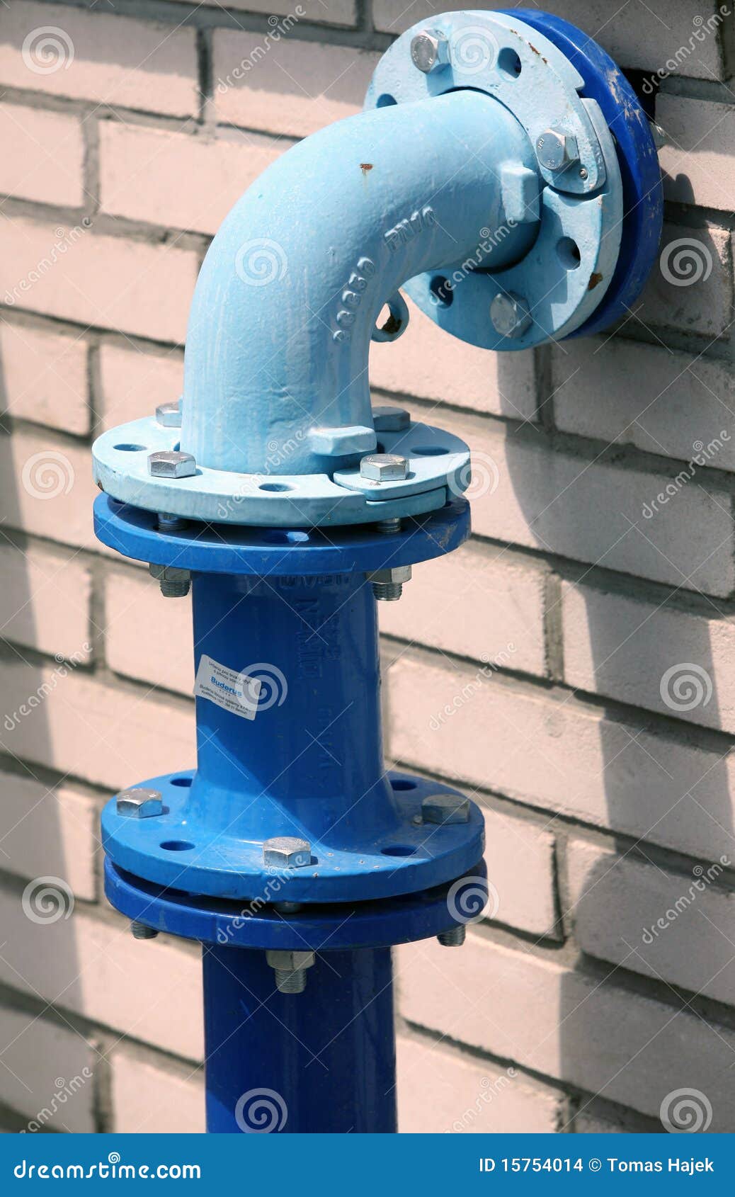 Blue pipe line stock photo. Image of pipe, blue, engineering - 15754014