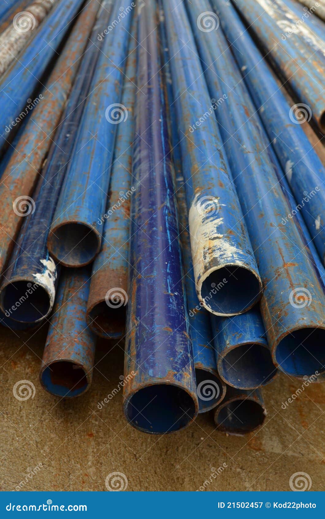 Blue pipe line stock image. Image of building, steel - 21502457